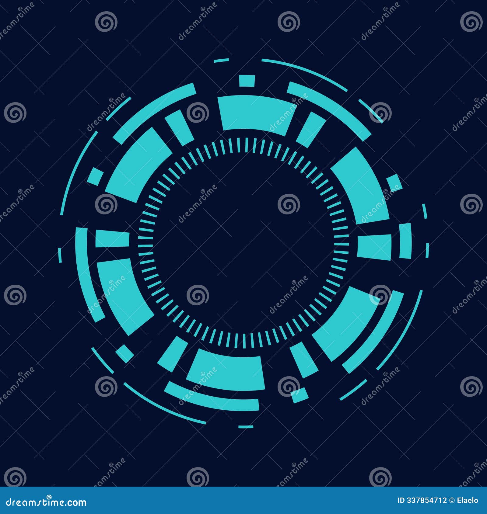 Sci Fi Circle Frame Modern User Interface Element Technology Futuristic ...