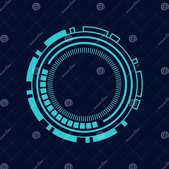 Sci Fi Circle Frame Modern User Interface Element Technology Futuristic ...