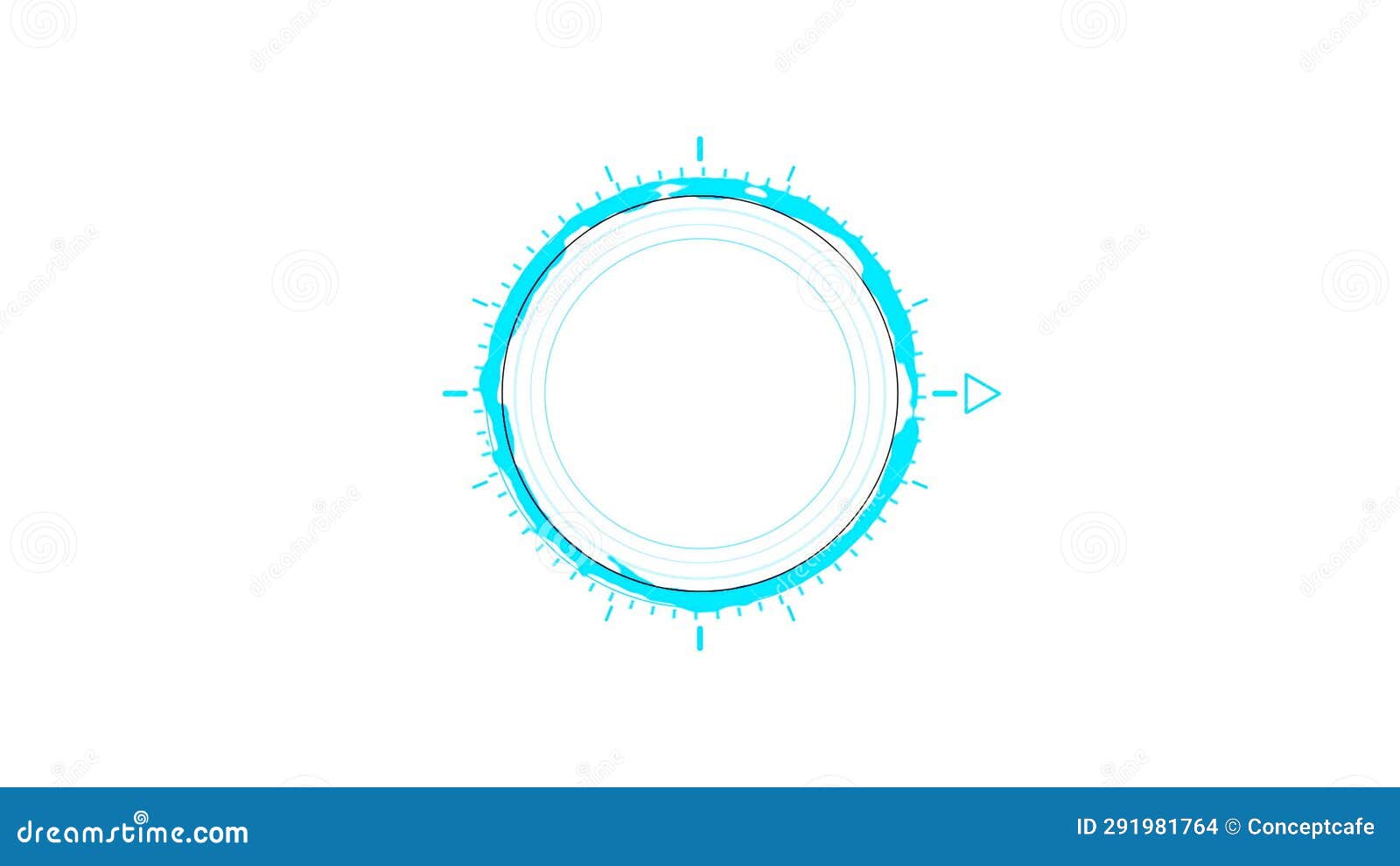 Sci-fi Circular HUD Element on Alpha Channel. Stock Footage - Video of ...