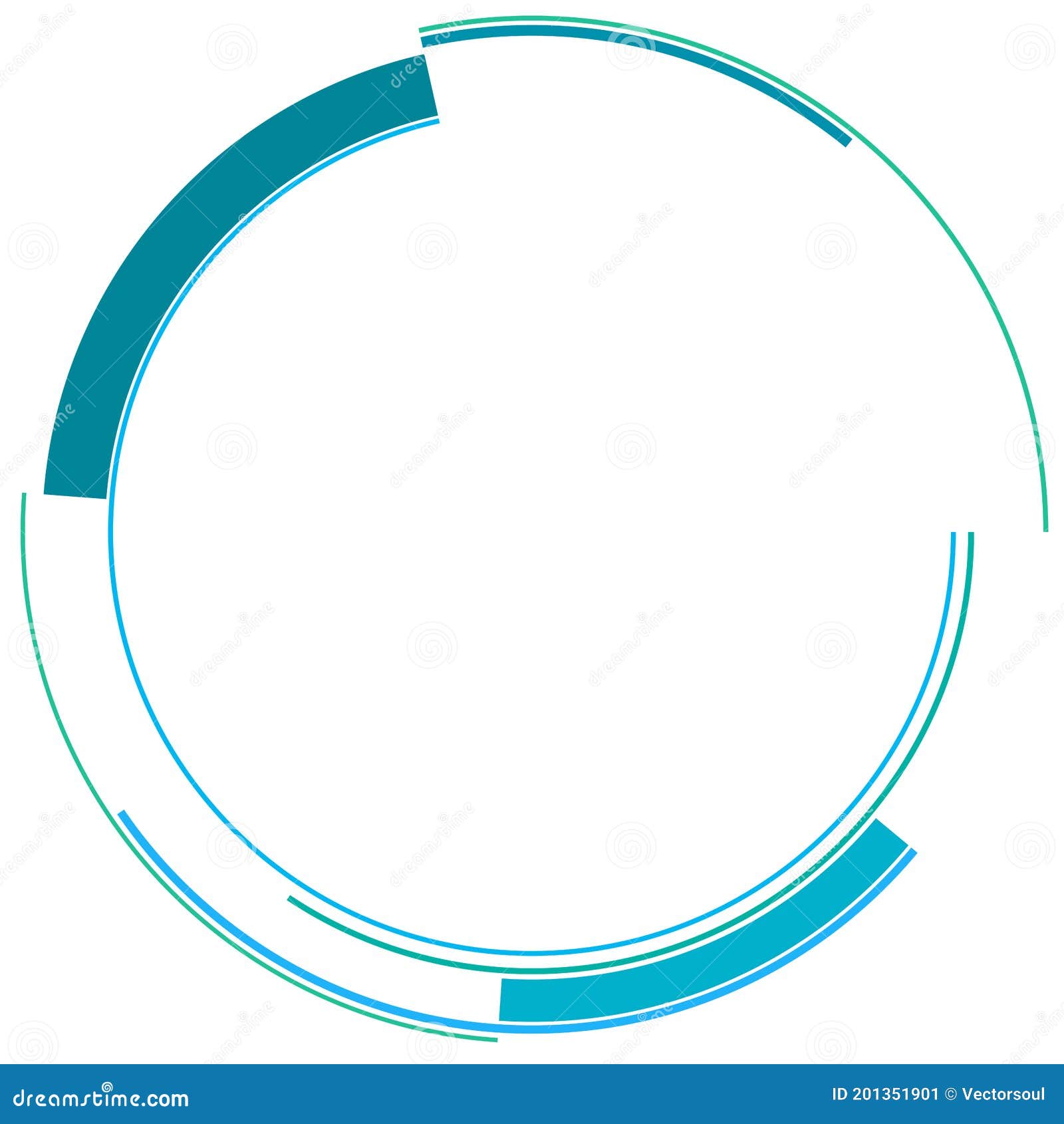 Sci-fi Concentric, Geometric Ring, Circle UI, GUI Design Element Vector ...