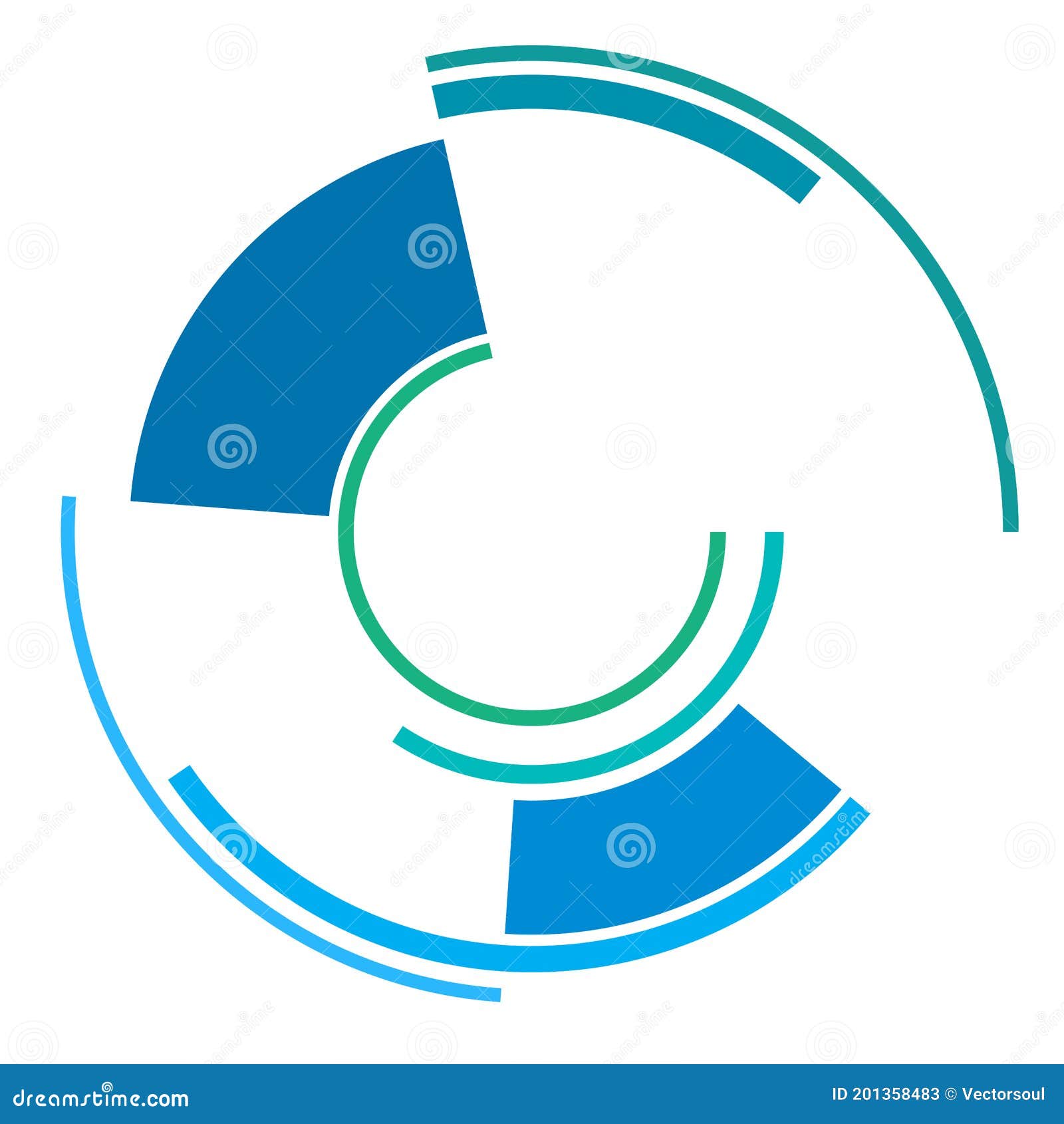 Sci-fi Concentric, Geometric Ring, Circle UI, GUI Design Element Vector ...