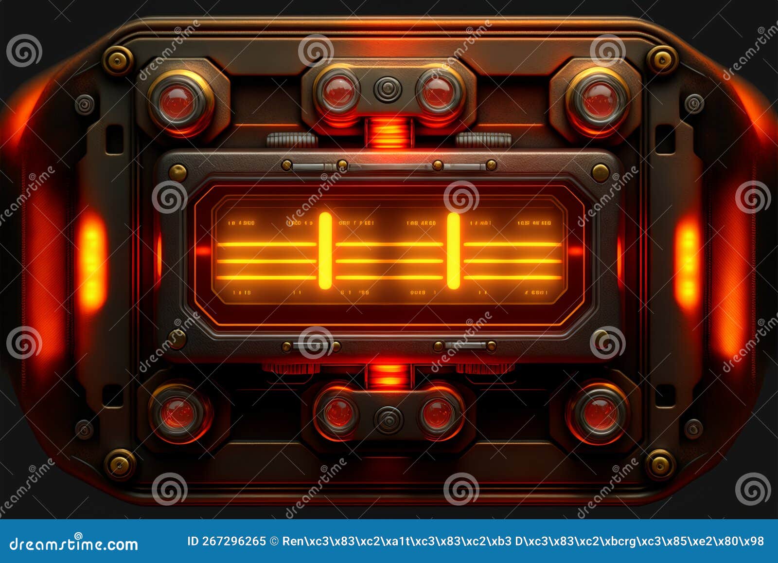 Sci-fi Deep Sea Aquatic Technology Energy Interface Mechanical Device ...