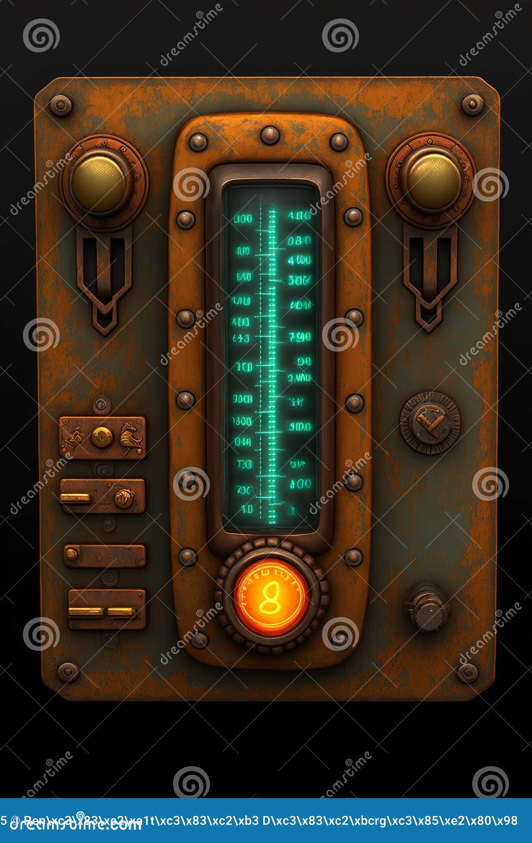 Sci-fi Deep Sea Aquatic Technology Energy Interface Mechanical Device ...