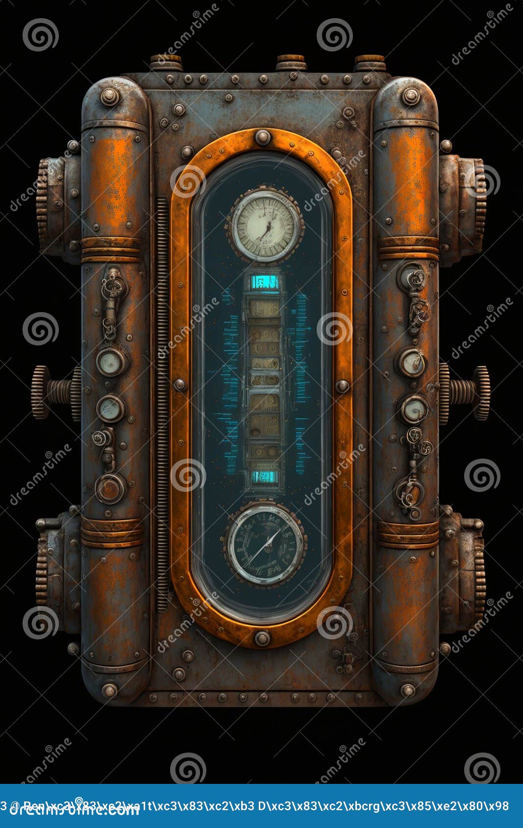 Sci-fi Deep Sea Aquatic Technology Energy Interface Mechanical Device ...