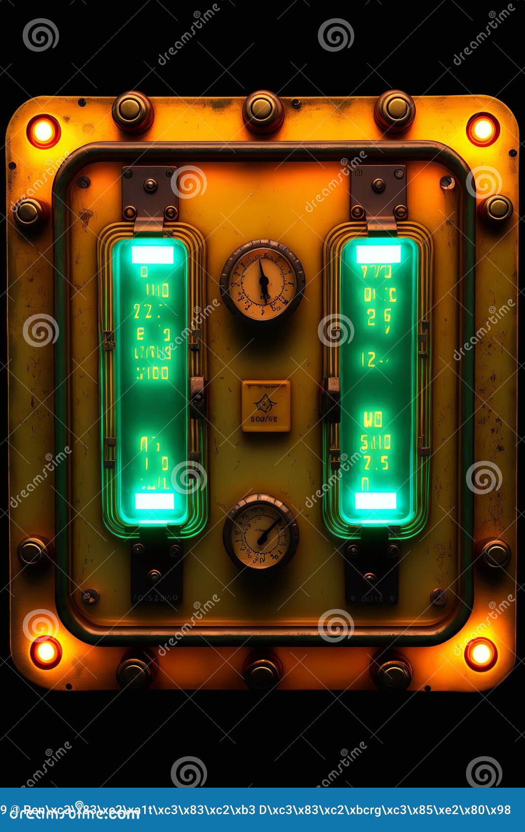 Sci-fi Deep Sea Aquatic Technology Energy Interface Mechanical Device ...