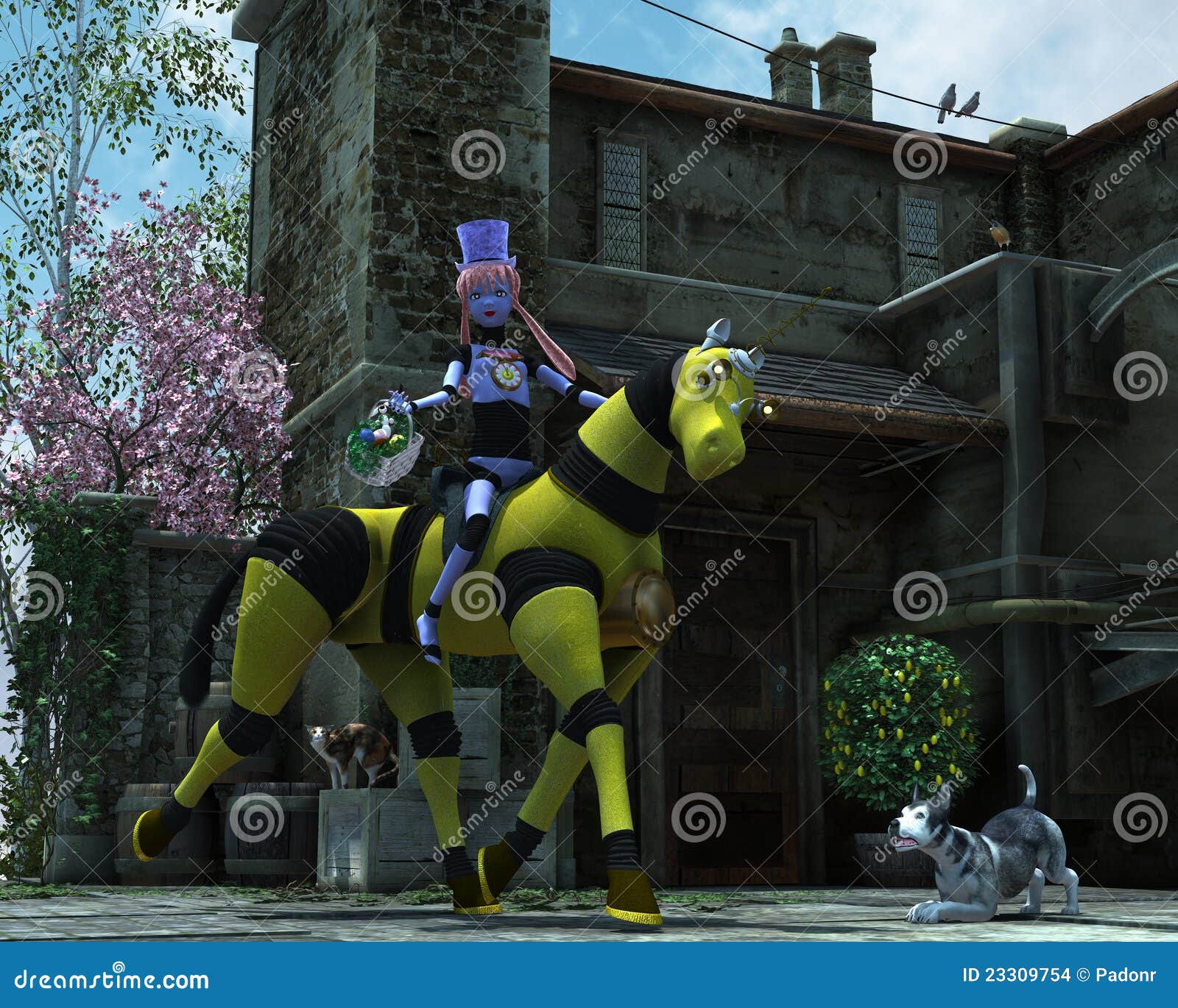 Sci-Fi Easter stock illustration. Illustration of celebration - 23309754