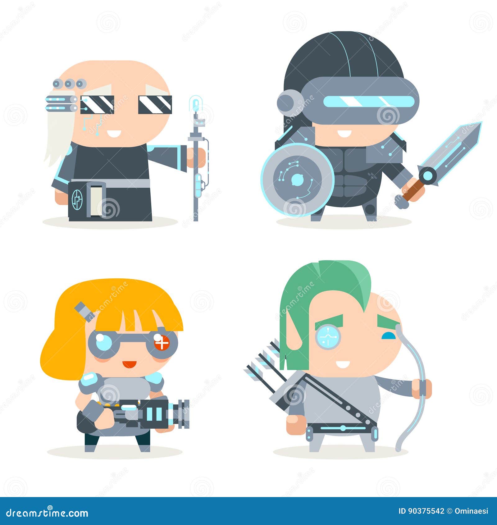 Sci-fi Fantasy Techno Knight Cybernetic Technomage Programmer Engineer ...