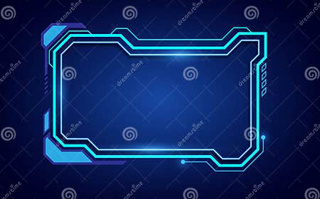 Sci Fi Frame Cyber Pattern Background Design Eps 10 Vector Stock ...