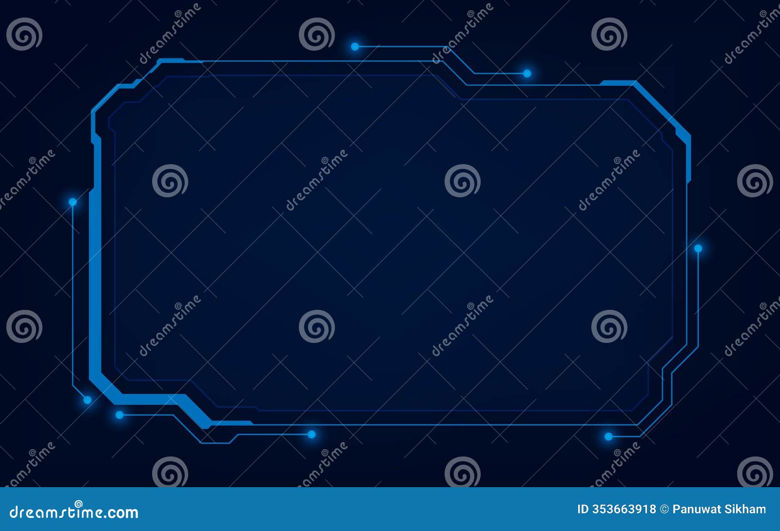 Sci Fi Frame Cyber Pattern Background Design Eps 10 Vector Stock ...