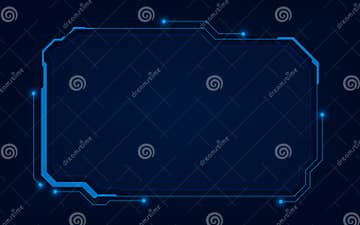 Sci Fi Frame Cyber Pattern Background Design Eps 10 Vector Stock ...