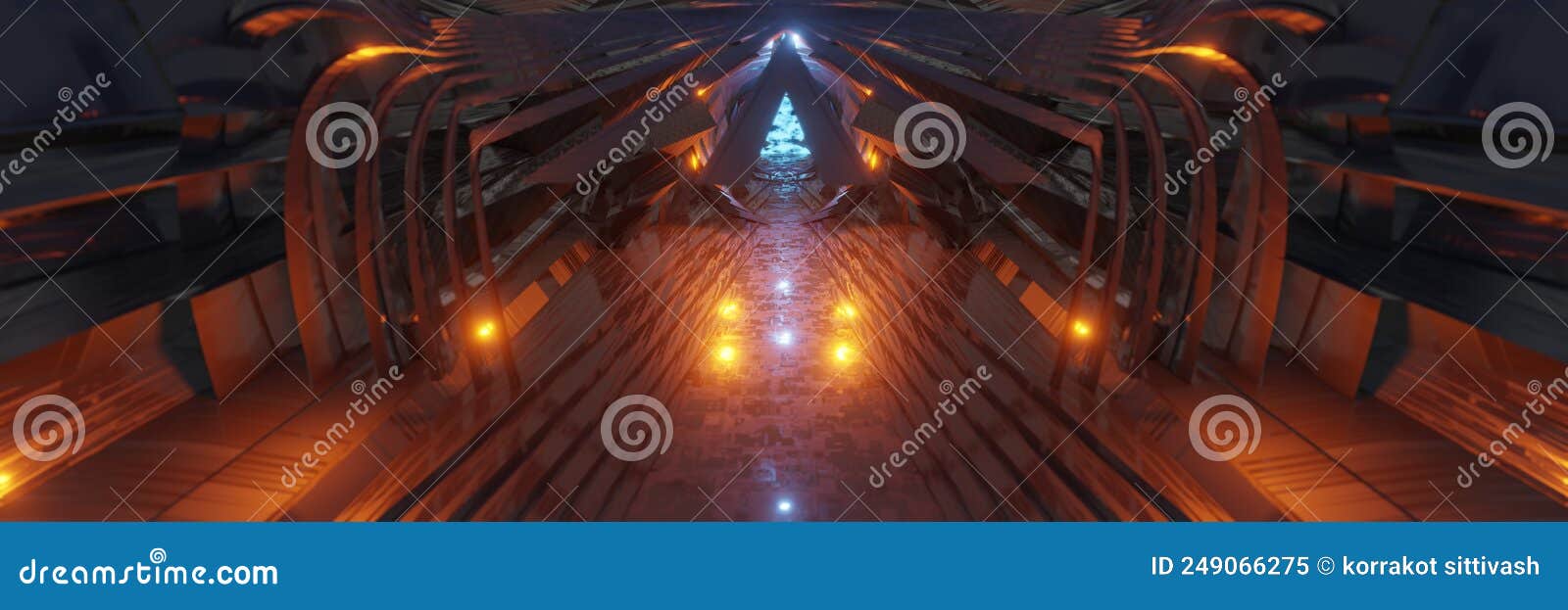 Sci Fi Future Fantasy Alien Planet Big Hall Building Panorama ...