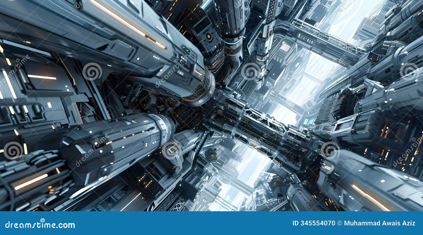 Sci-fi Futuristic Architecture Style Building Structure Background - Ai ...