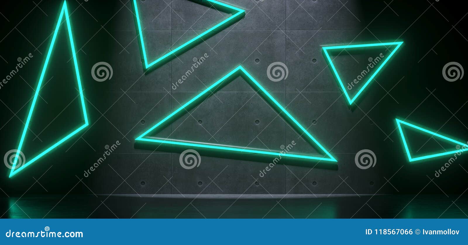 Sci-FI Futuristic Arrow Shaped Green Blue Neon Lights in Empty C Stock ... Sci-FI Futuristic Arrow Shaped Green Blue Neon Lights in Empty C Stock ...