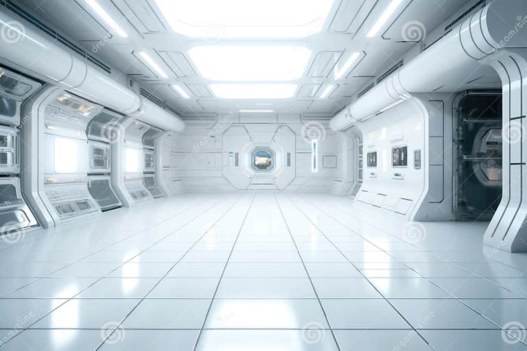 Sci-fi Futuristic Background Wall Spaceship Interior Tunnel with ... Sci-fi Futuristic Background Wall Spaceship Interior Tunnel with ...