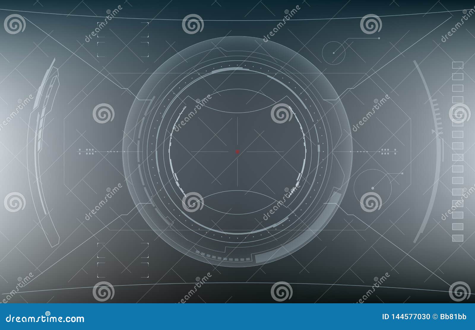Sci-Fi Futuristic Glowing HUD Display. Vitrual Reality Technology ...