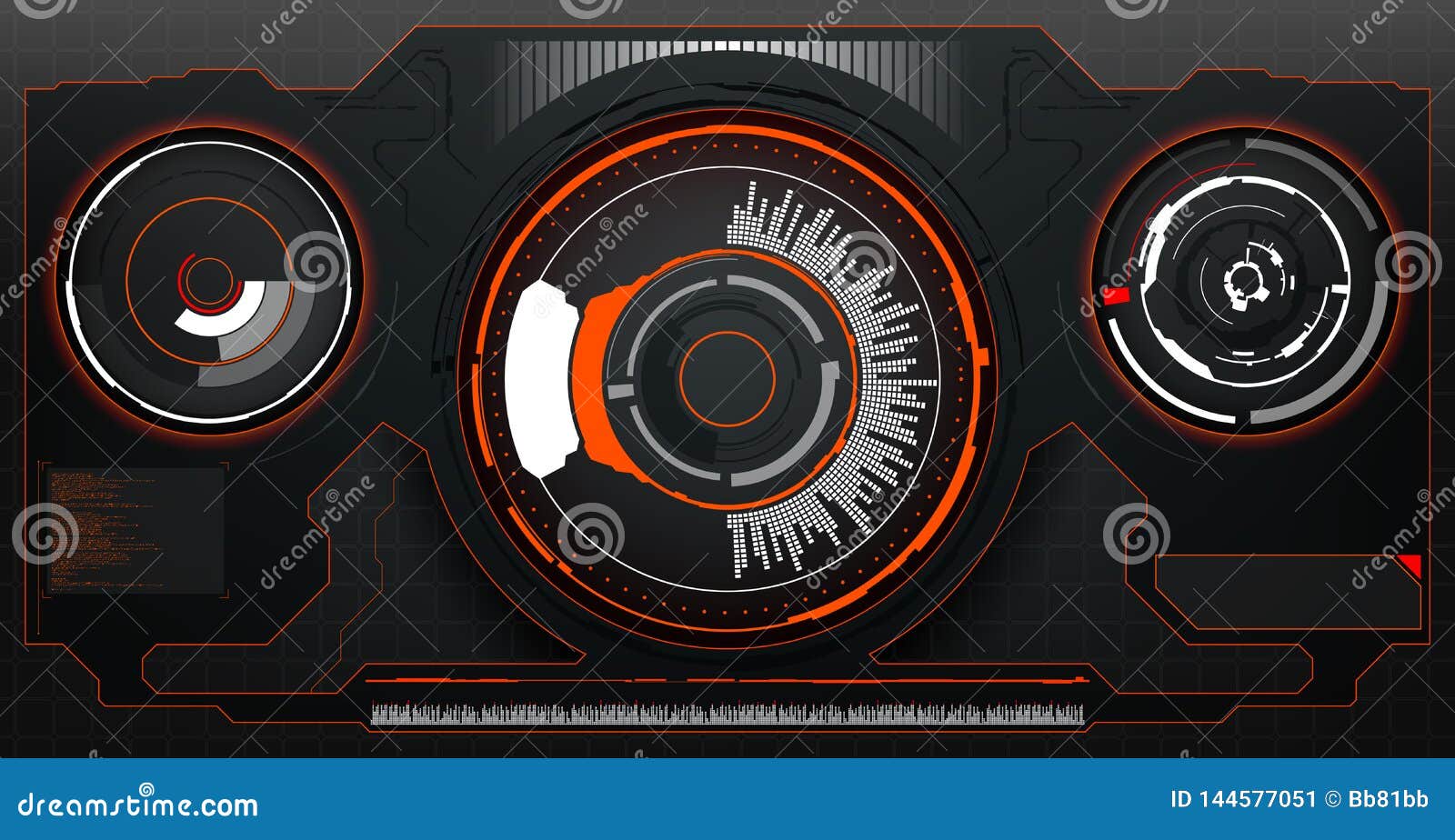 Sci-Fi Futuristic Glowing HUD Display. Vitrual Reality Technology ... Sci-Fi Futuristic Glowing HUD Display. Vitrual Reality Technology ...