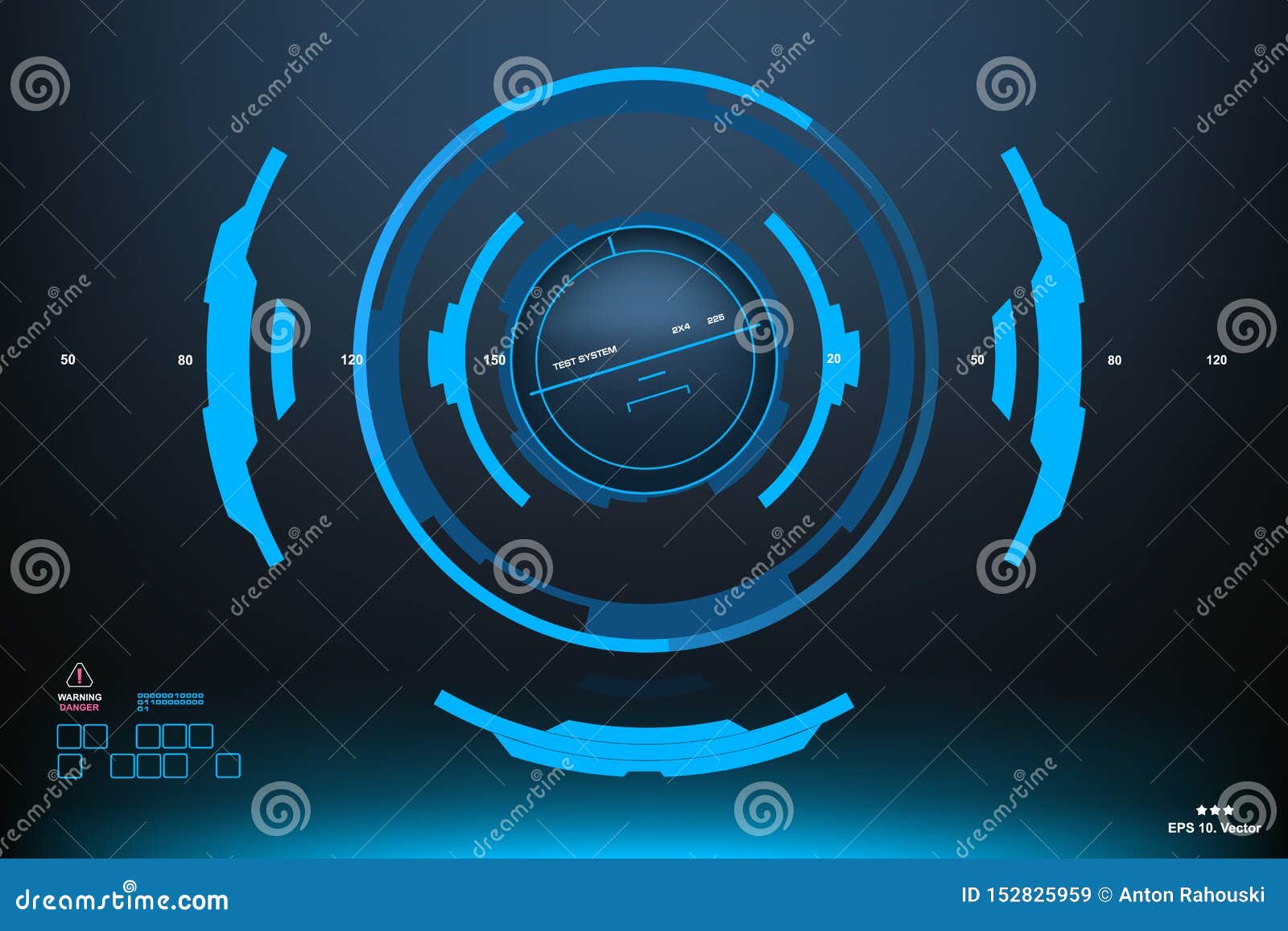Sci-fi Futuristic Hud Dashboard Display Virtual Reality Technology ...