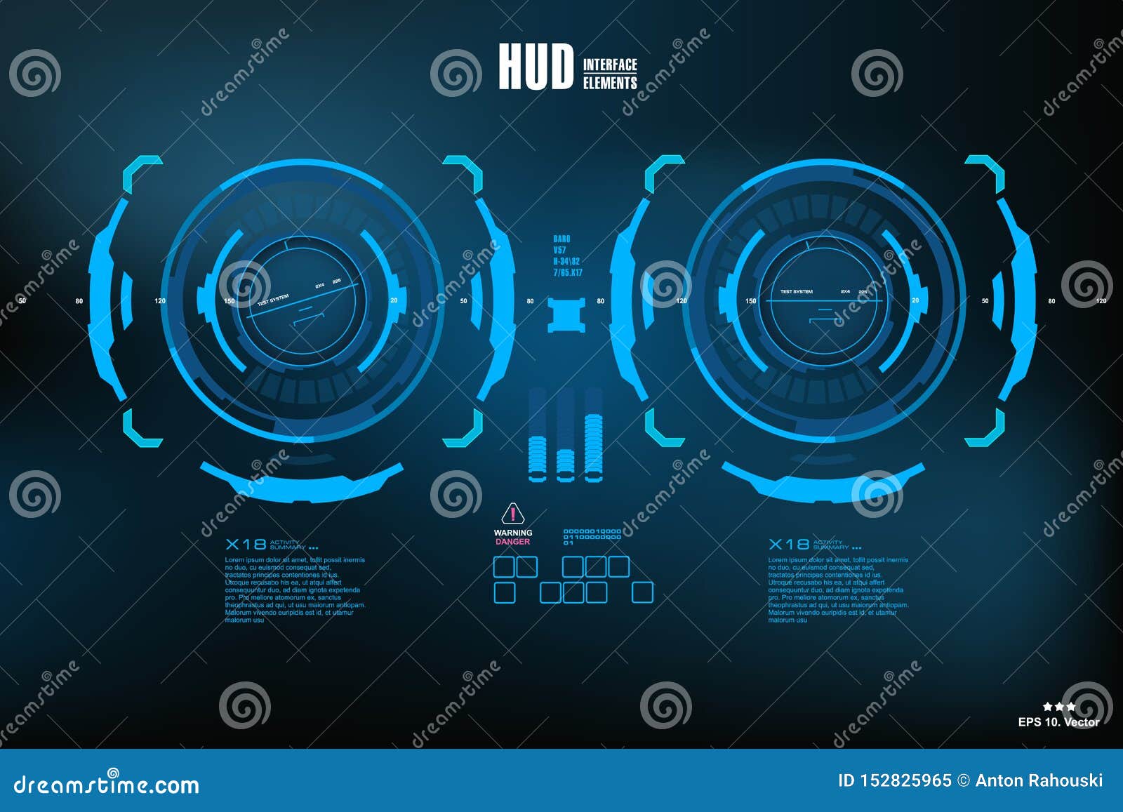 Sci-fi Futuristic Hud Dashboard Display Virtual Reality Technology ...