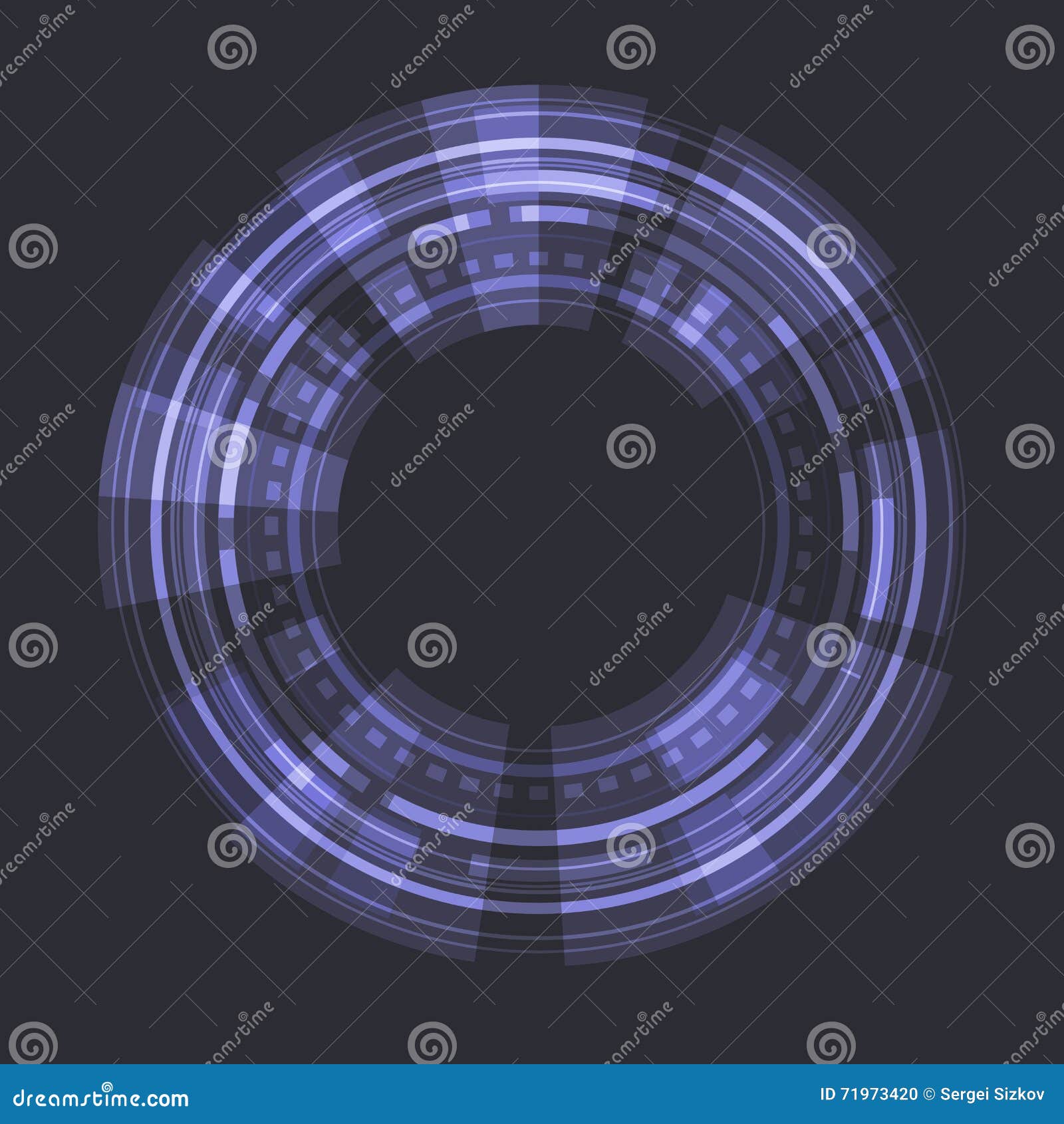 Sci Fi Futuristic User Interface. Vector Stock Vector - Illustration of ...