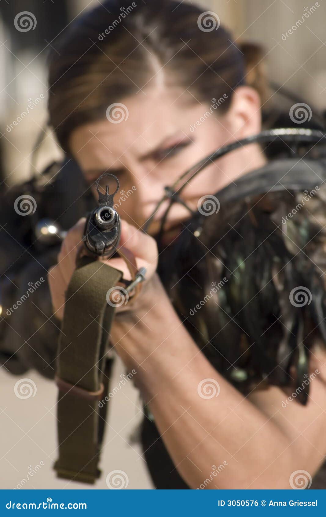 Sci-Fi Gangster Takes Aim stock photo. Image of beauty - 3050576