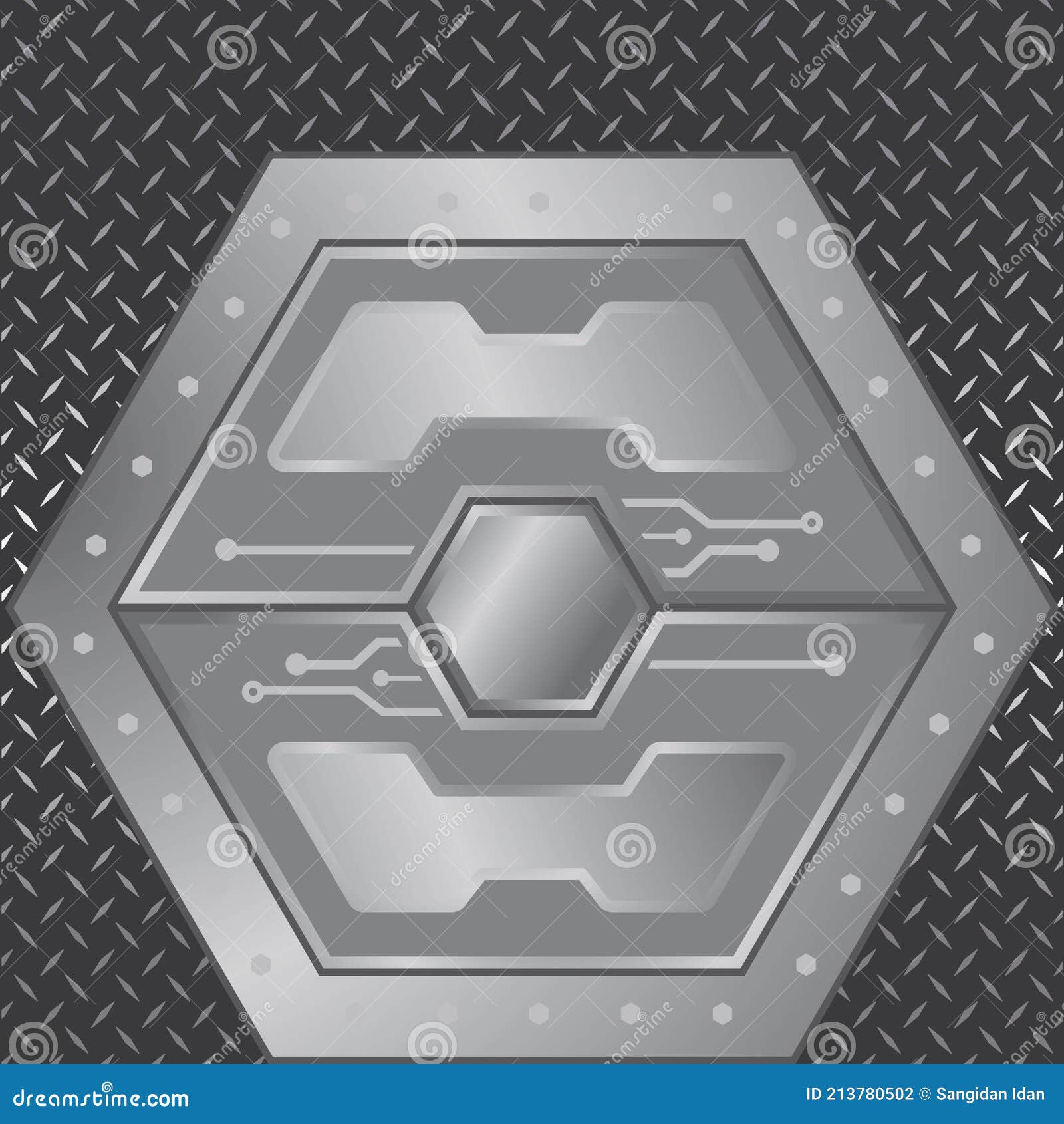 Sci-fi Gate Door Future Icon Vector Illustration Design Template Stock ...