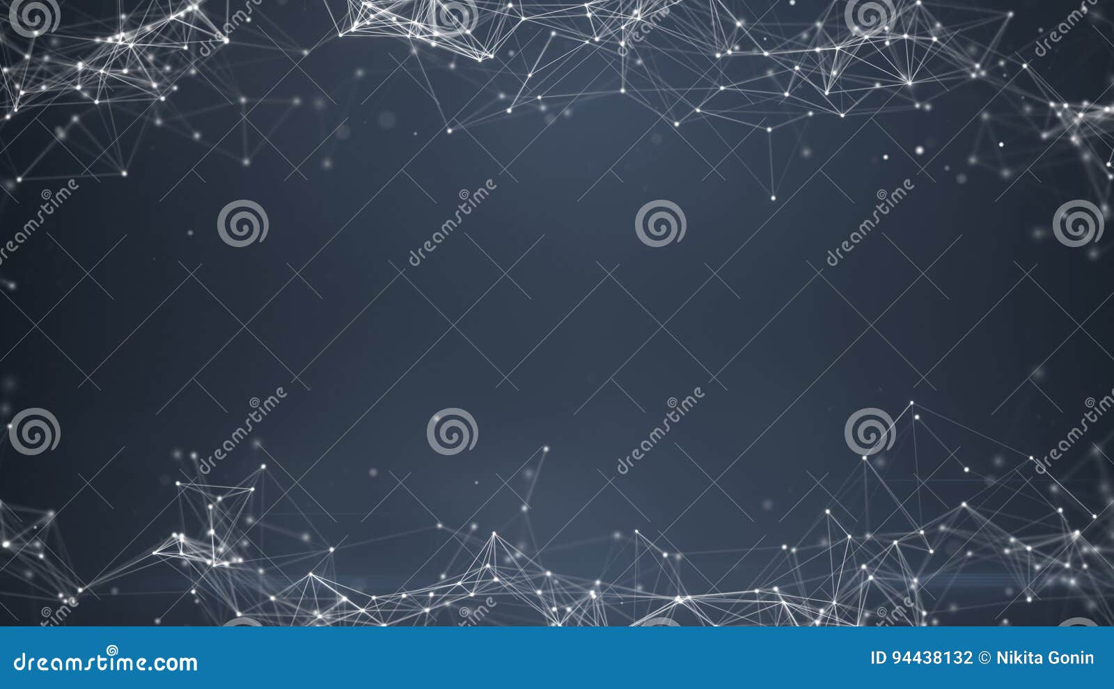 Sci-fi Gray Plexus Shape Abstract Background Stock Illustration ...