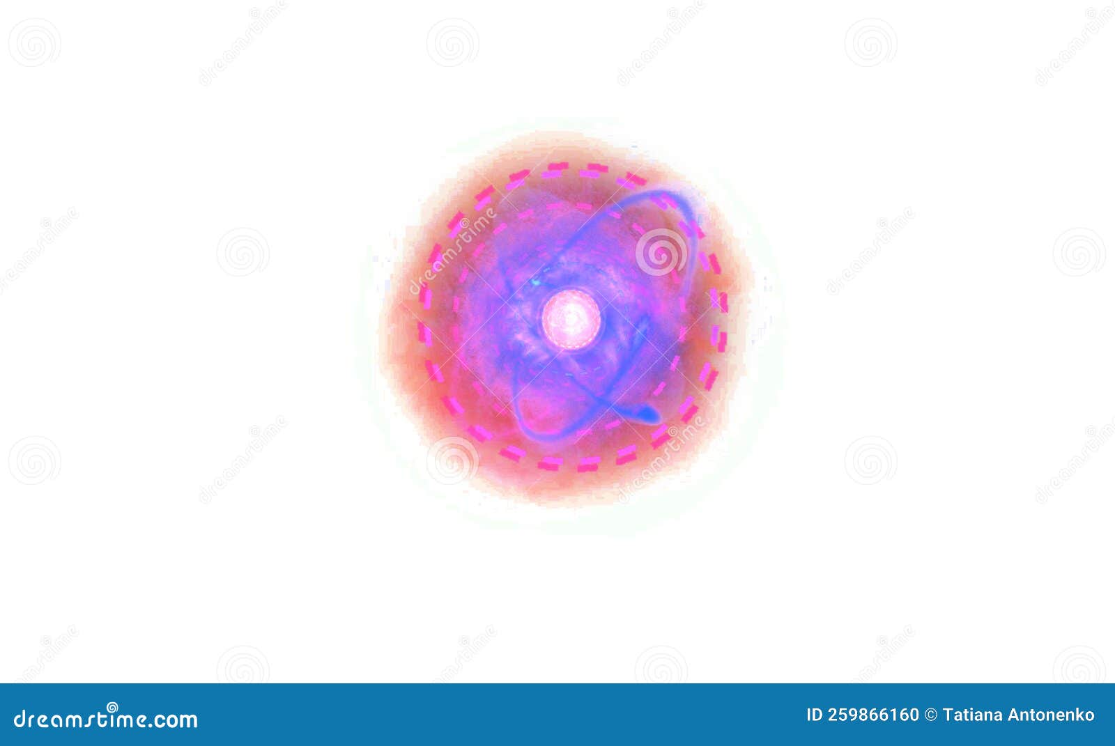 Sci-fi Hud Magic Explosion and Burning Dots and Particles in Circle ...