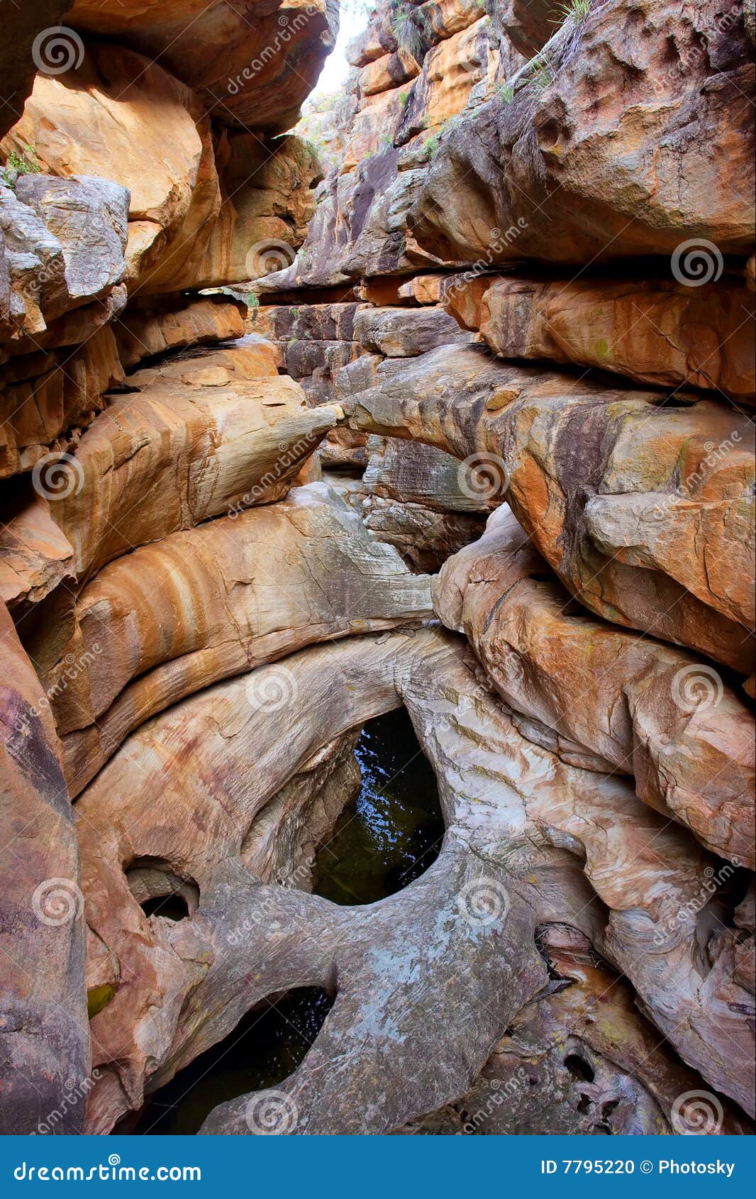 Sci-fi-like rocks stock photo. Image of abyss, path, business - 7795220