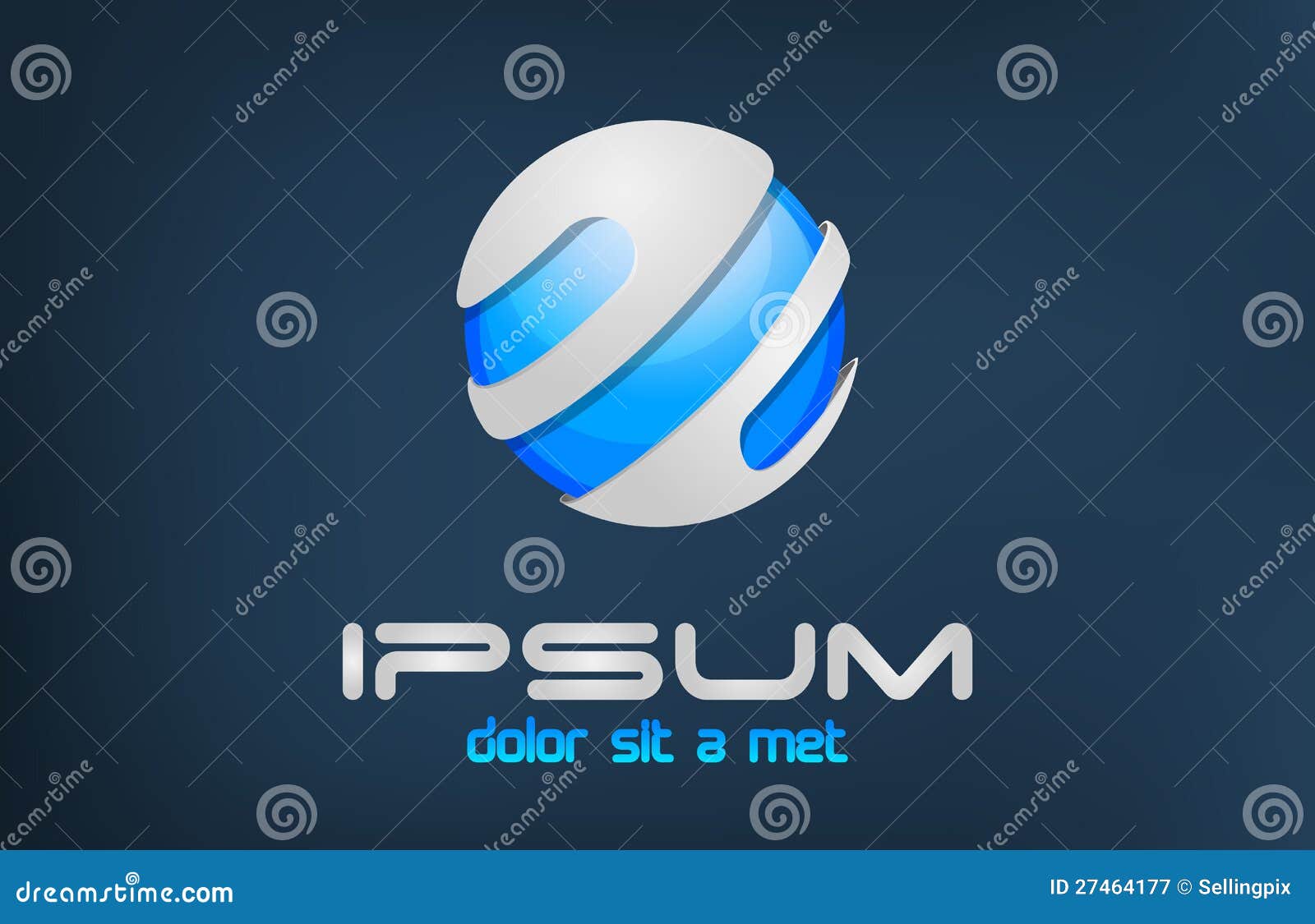 Sci-fi logo. stock vector. Illustration of creative, logotype - 27464177