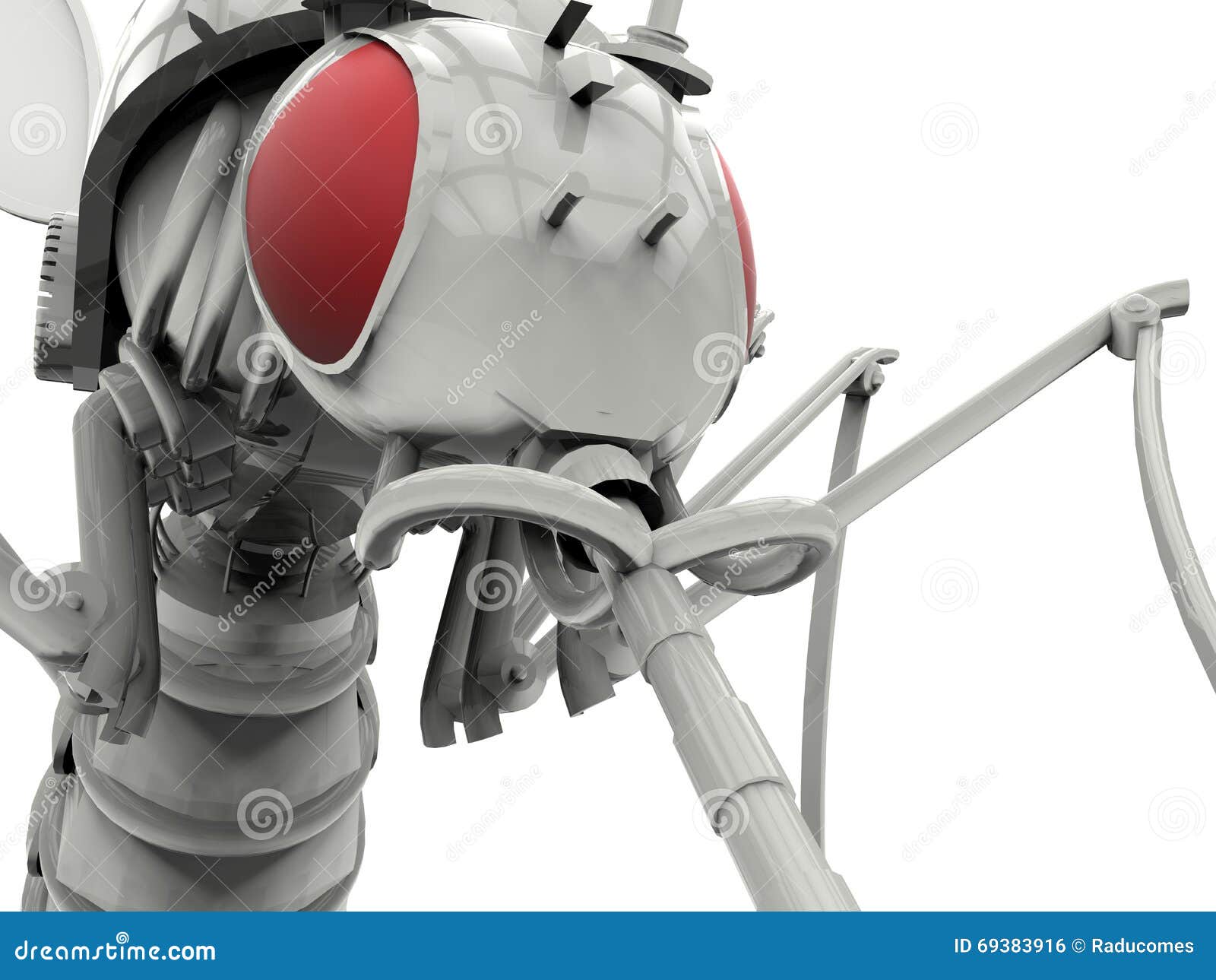 Sci-Fi mechanical creature stock illustration. Illustration of infect ...
