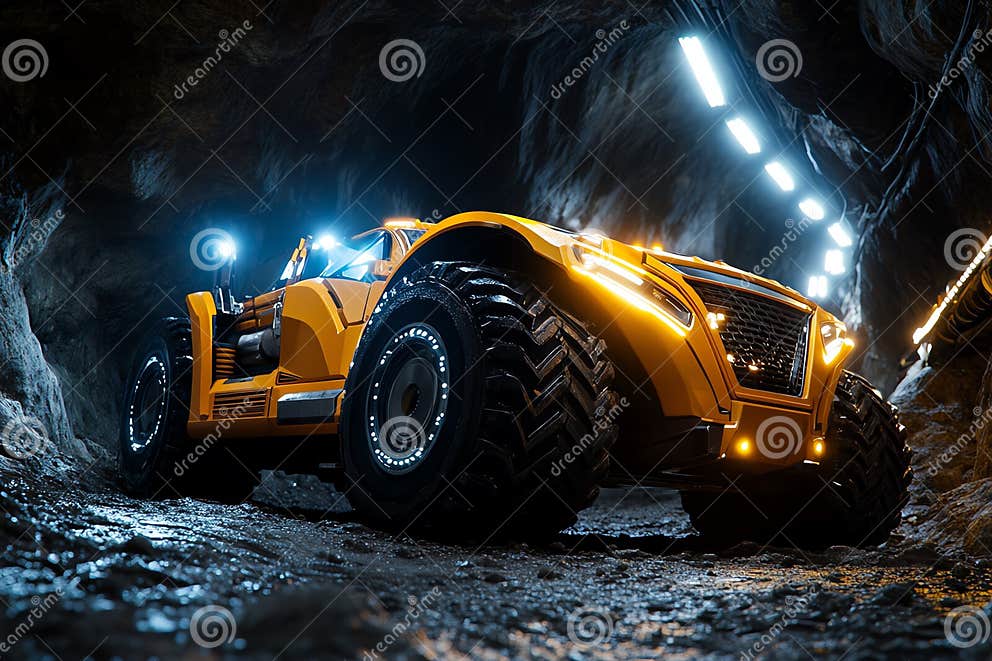 A Sci-Fi Mining Operation on a Distant Planet, Where Advanced ...