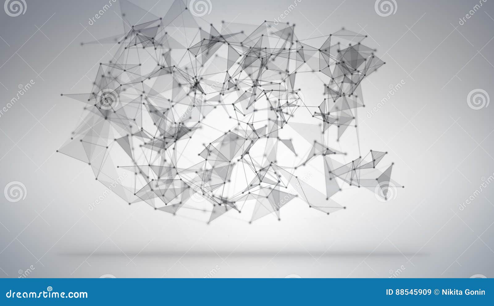 Sci-fi Network Shape Abstract Technology Concept Stock Illustration ...