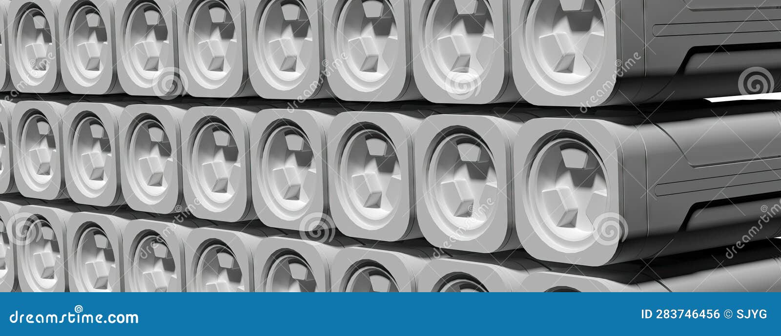 Sci-fi Objects Structures that Reflect Future Values Gray Abstract ...