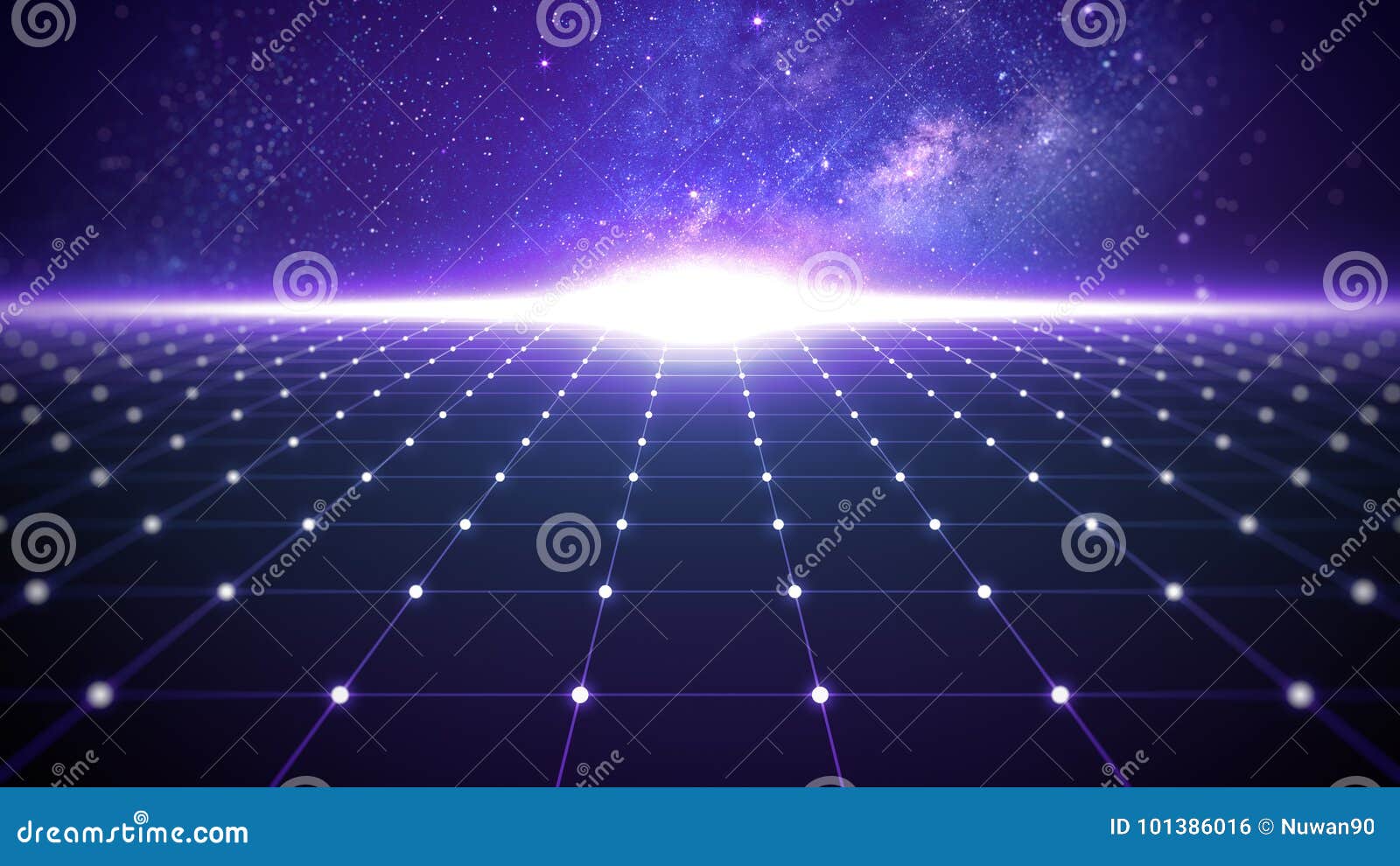 3D Space With Grid Of Lines. Animation. Multi-level Grid Of Thin Lines ...