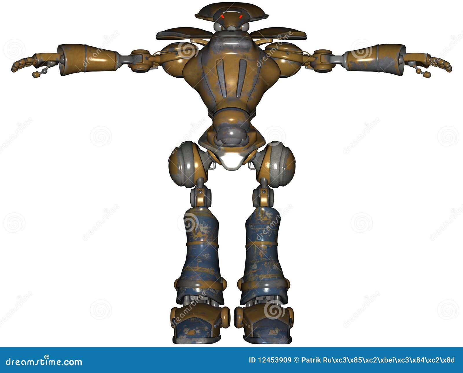 Sci-fi robot stock illustration. Illustration of scifi - 12453909