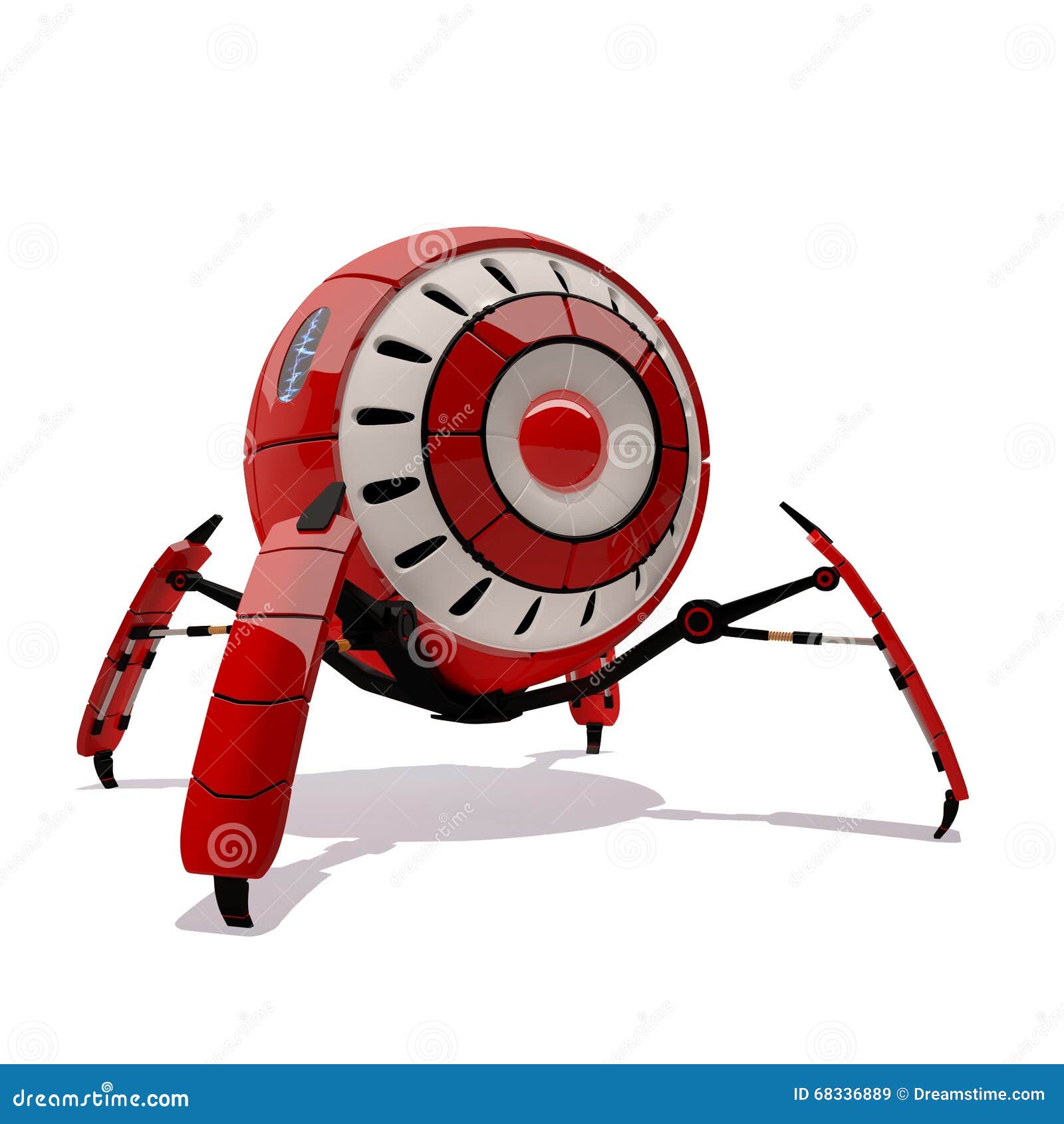 Sci fi robot sphere stock illustration. Illustration of medicine - 68336889