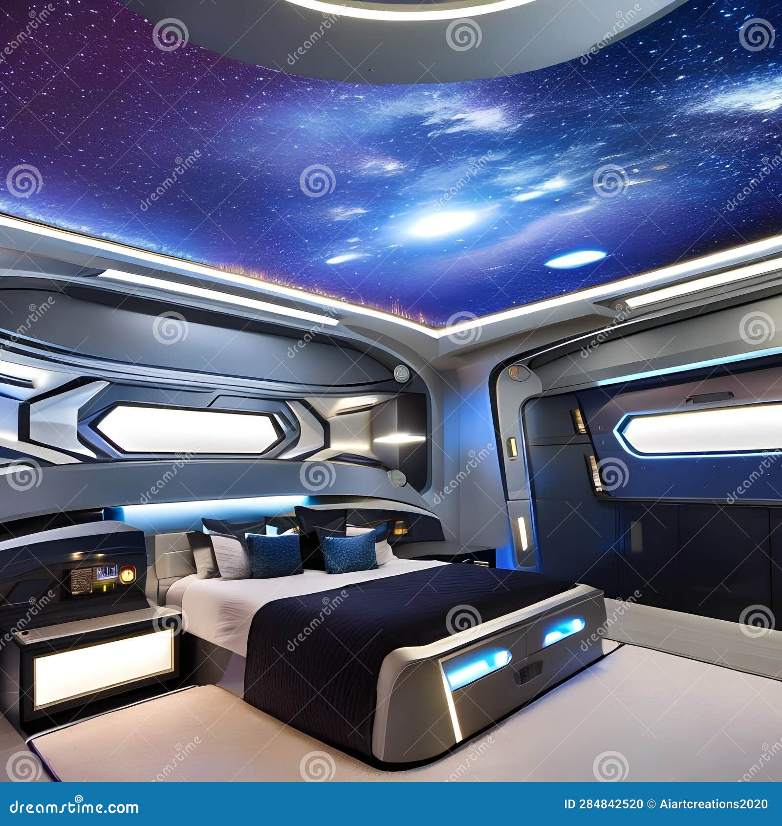 Sci-Fi Spaceship Bedroom: a Futuristic Spaceship-themed Bedroom with ... Sci-Fi Spaceship Bedroom: a Futuristic Spaceship-themed Bedroom with ...