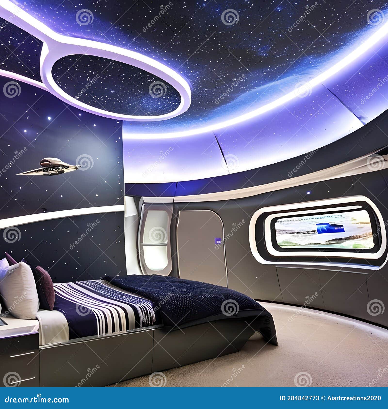 Sci-Fi Spaceship Bedroom: a Futuristic Spaceship-themed Bedroom with ... Sci-Fi Spaceship Bedroom: a Futuristic Spaceship-themed Bedroom with ...