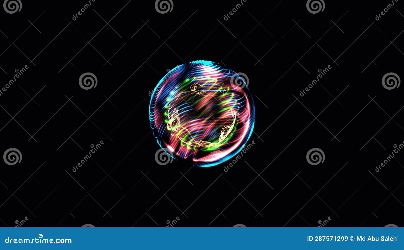 Sci-fi Sphere. Magic Sphere. Sphere Loop Animation. Alpha Channel Stock ...