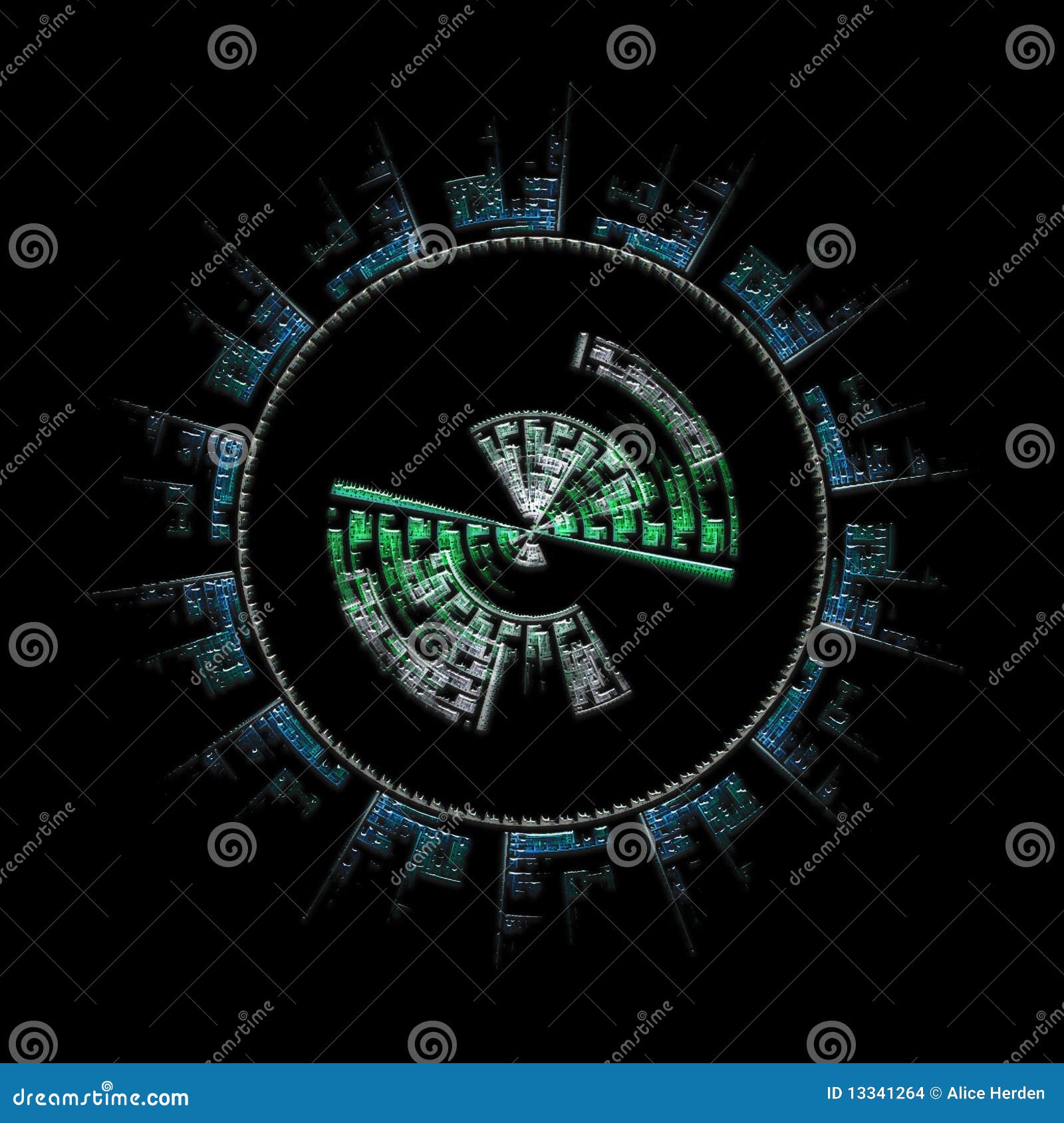 Sci Fi Symbol stock illustration. Image of design, circle - 13341264