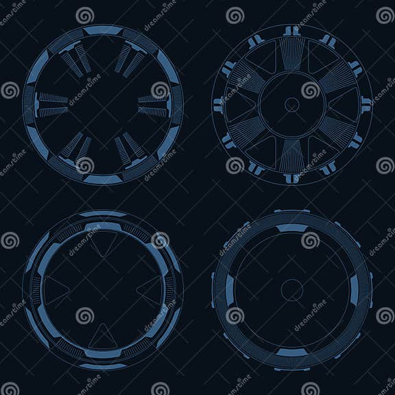 Sci fi target stock vector. Illustration of background - 56546244