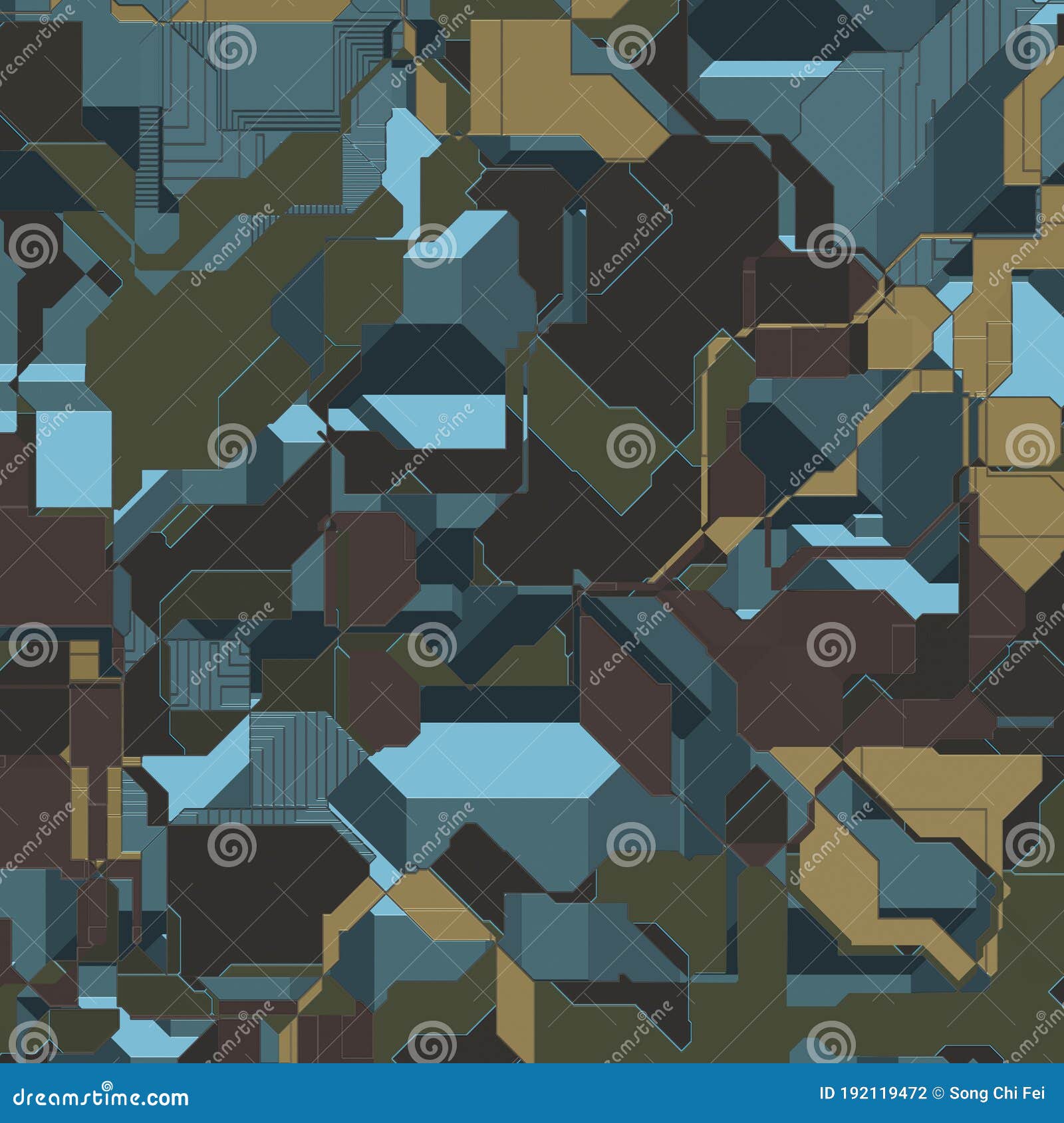 Techno Plate Geometric Graphic Background Stock Illustration ...