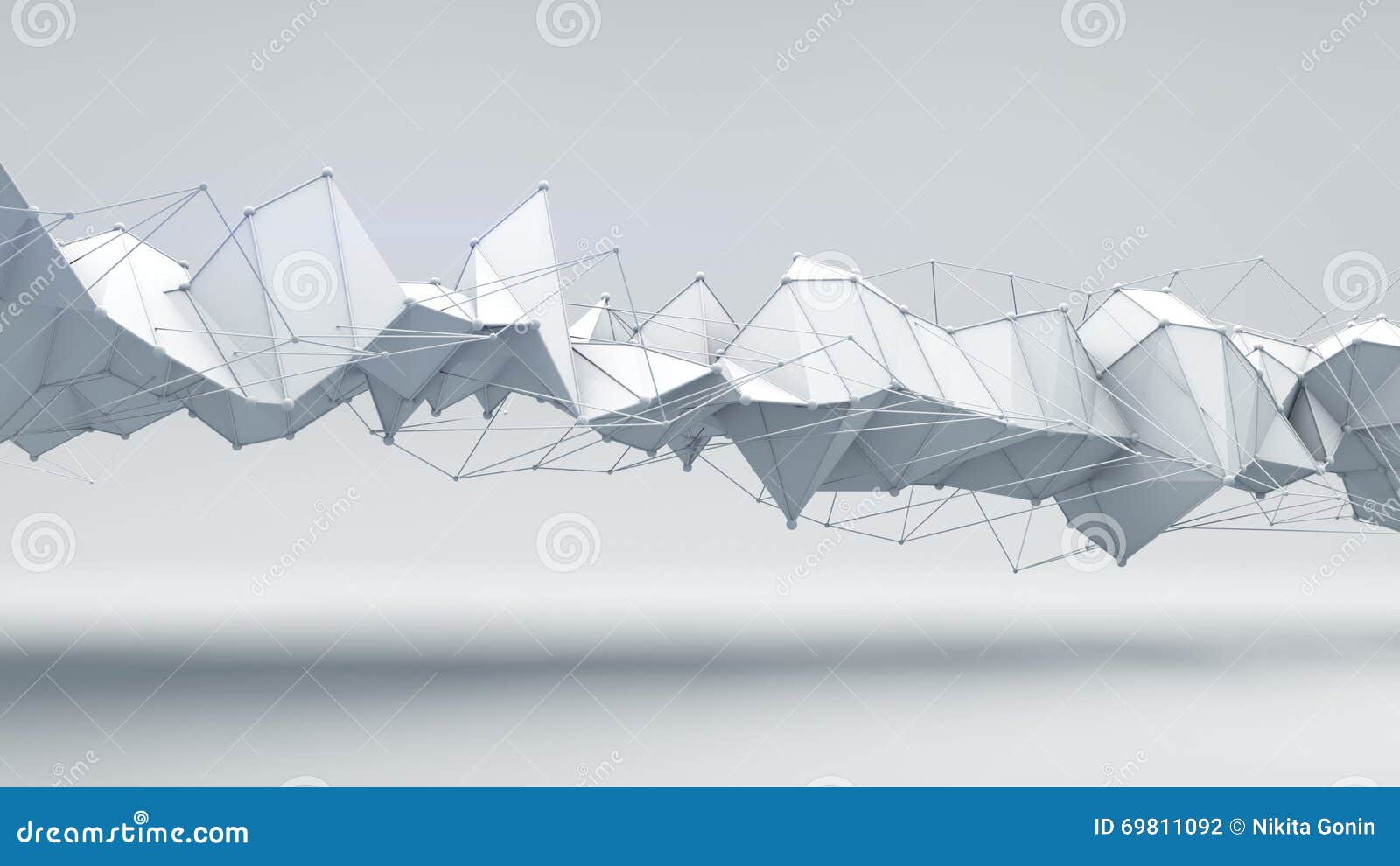Sci-fi Techno Shape 3D Render Stock Illustration - Illustration of ...