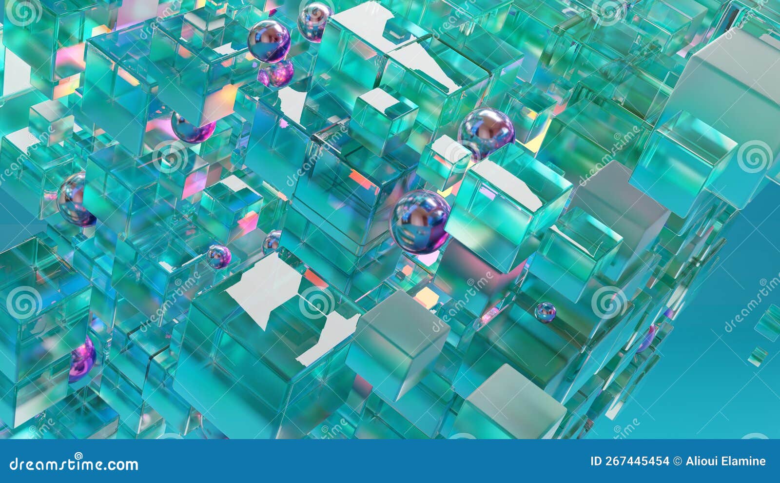 Sci Fi Technology Background, Abstract Cubic Pattern, 3d Solid Geometry, Geometric Cubes and ...