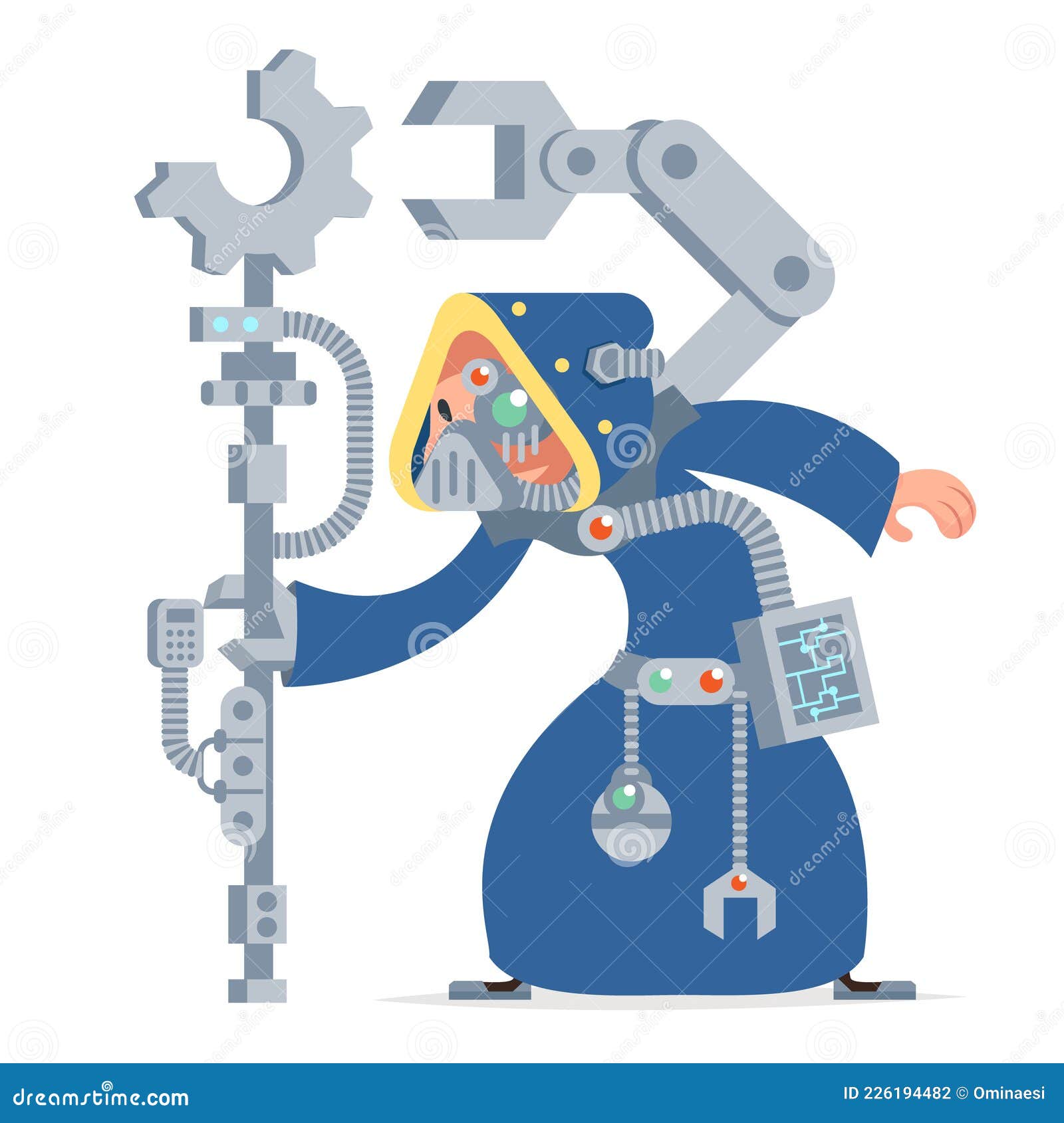 Sci-fi Technology Cybernetic Scientist Technician Engineer Game RPG ...