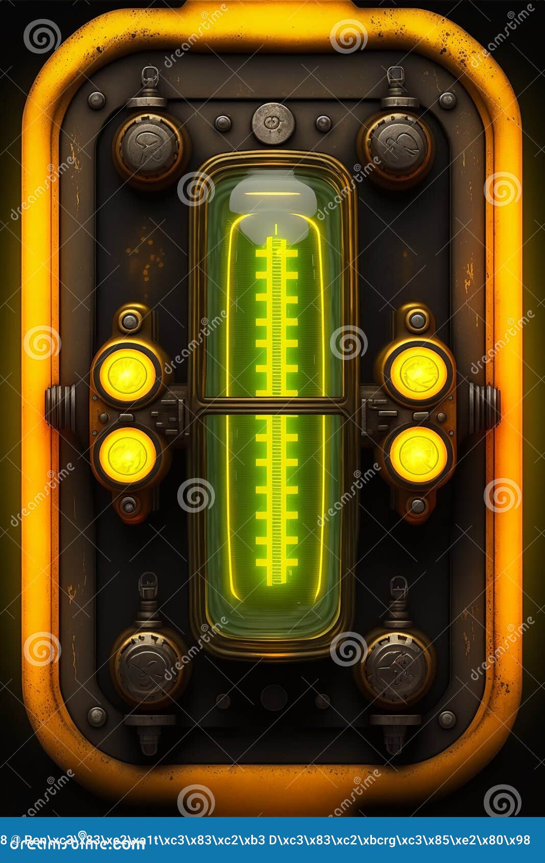 Sci-fi Technology Cyberpunk Interface Mechanical Device Indicator ...