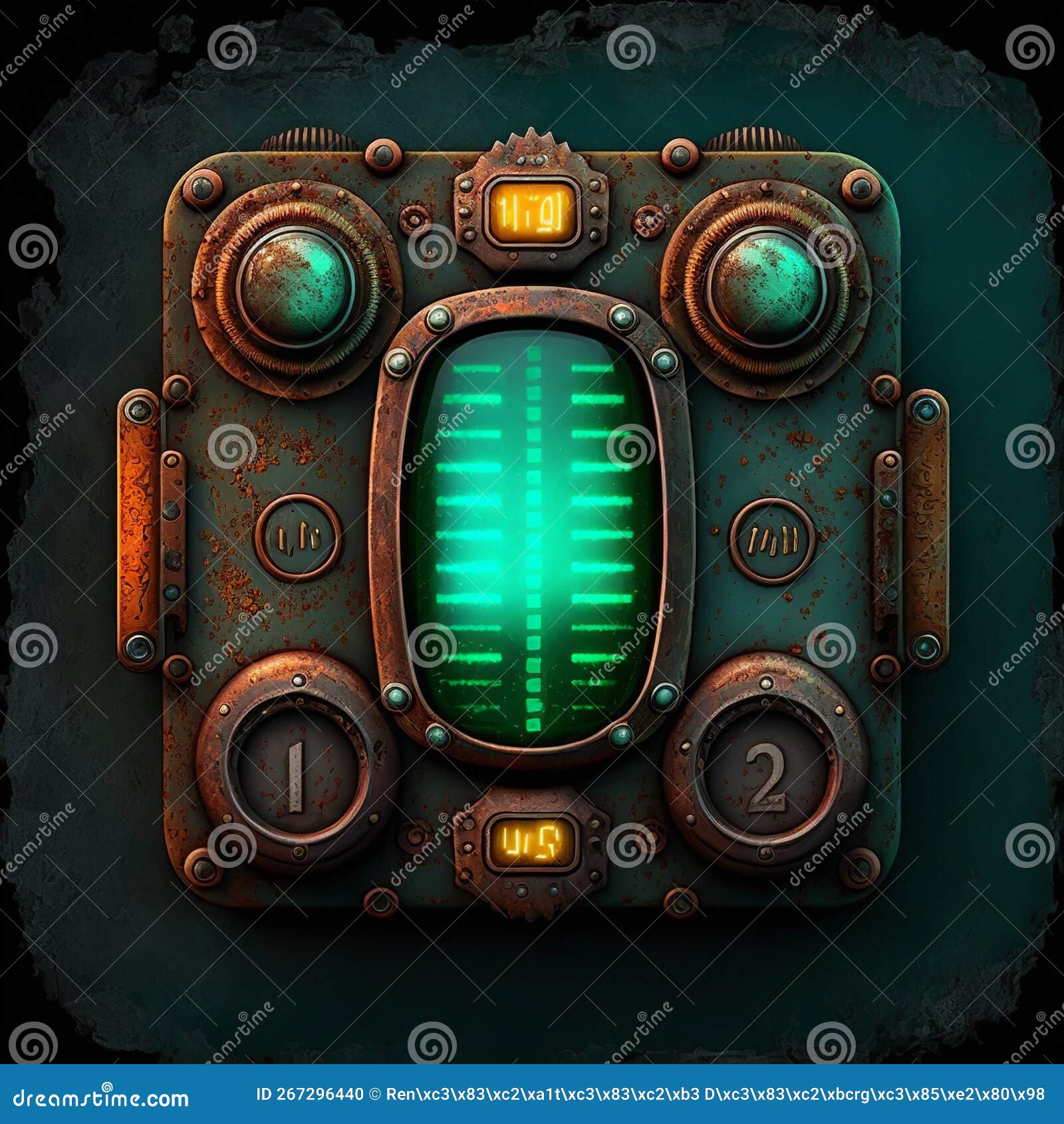 Sci-fi Technology Cyberpunk Interface Mechanical Device Indicator ...