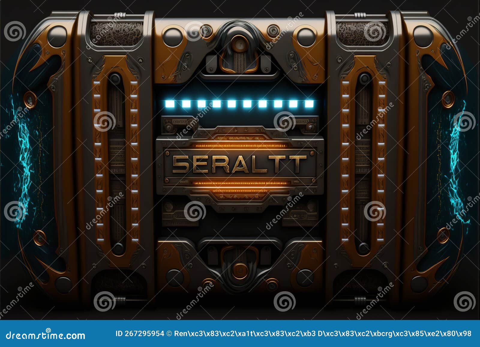 Sci-fi Technology Cyberpunk Monitor Interface Mechanical Device ...