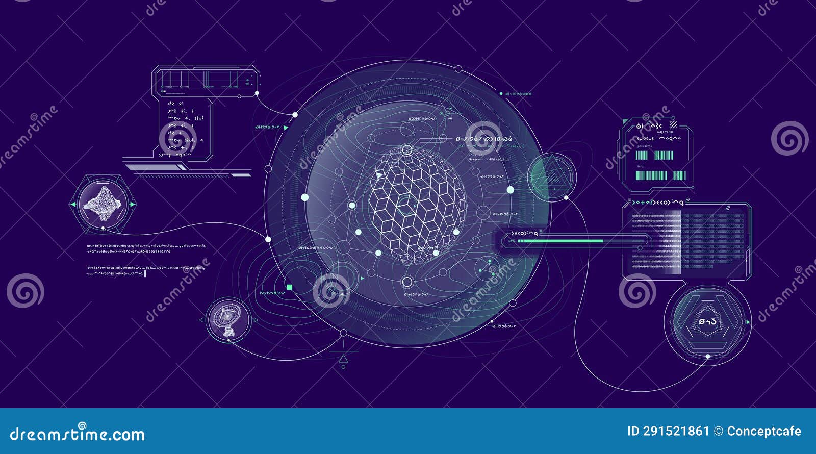 Exploration Interface by Sci-fi Infographics. Stock Vector ...