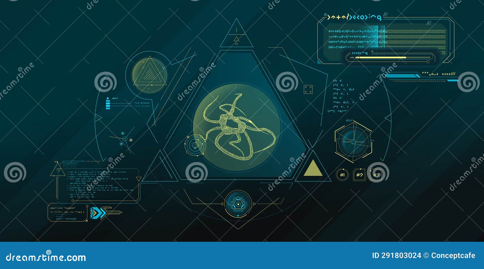 Exploration Interface by Sci-fi Infographics. Stock Vector ...
